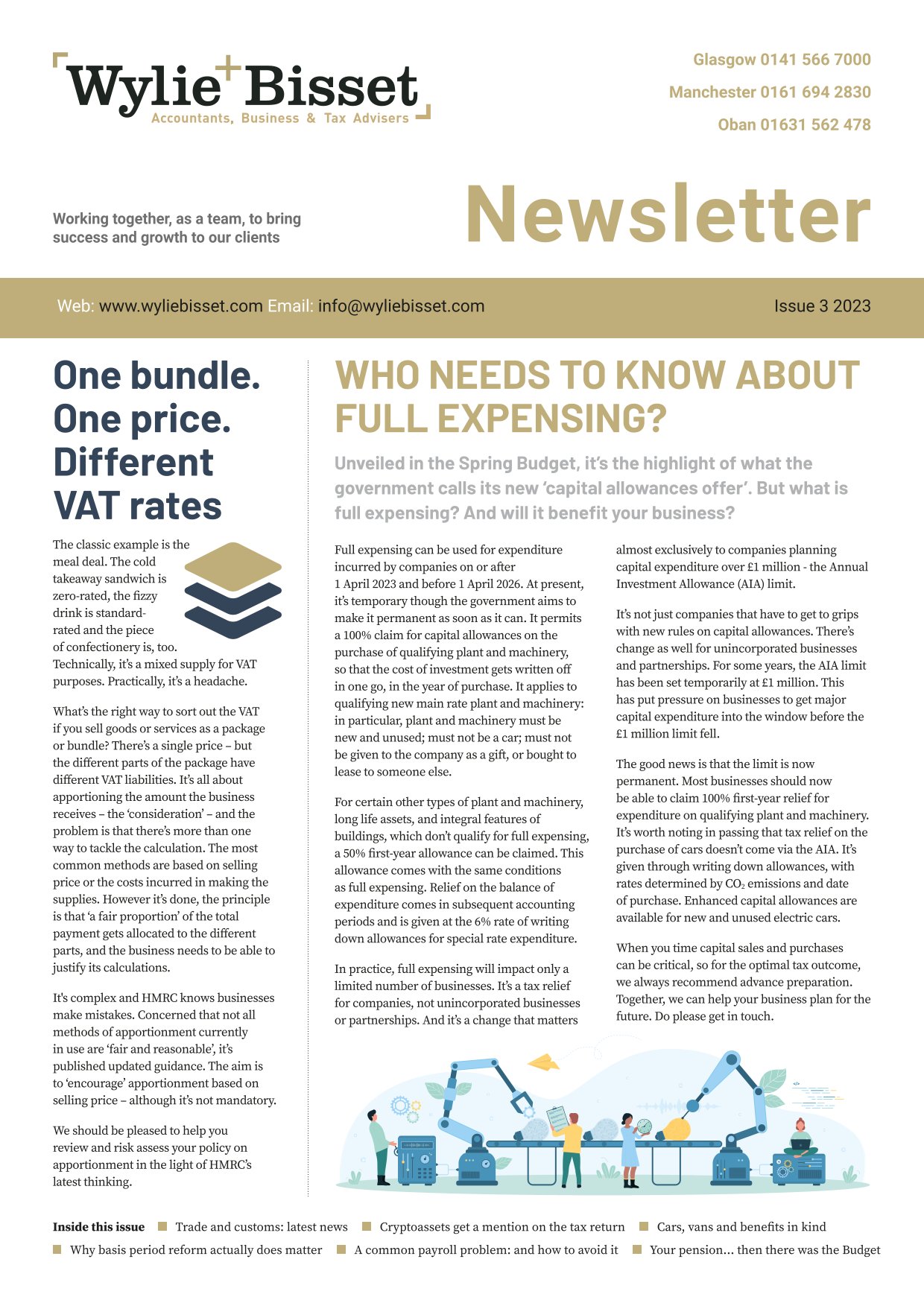 Have you read our latest Newsletter? - Wbg